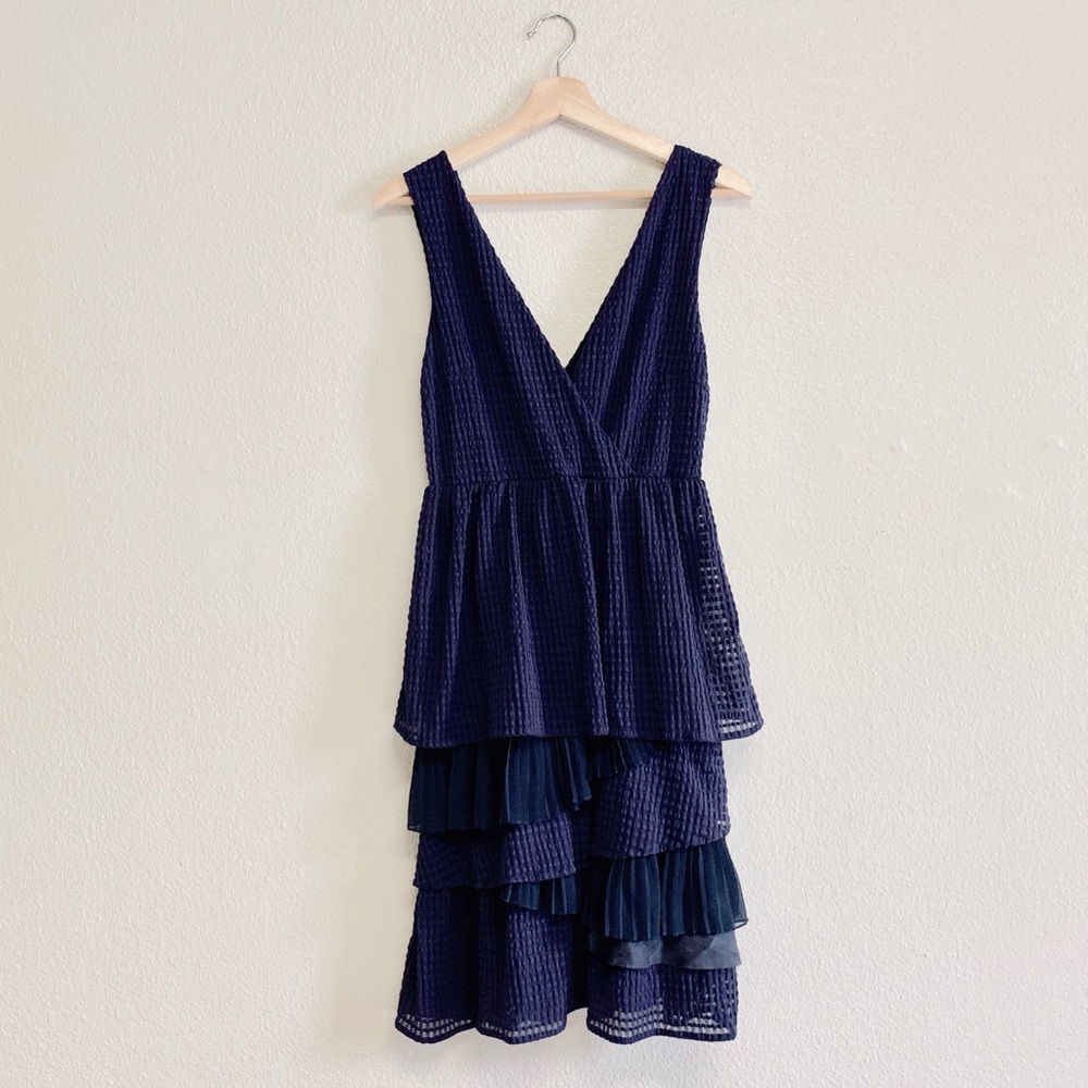 Anthropologie Ric Rac Tiered Dress - Gem